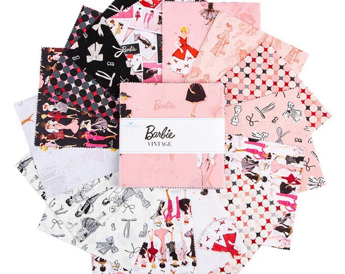 Barbie™ Vintage 5" Stacker by Riley Blake Designs - Etsy
