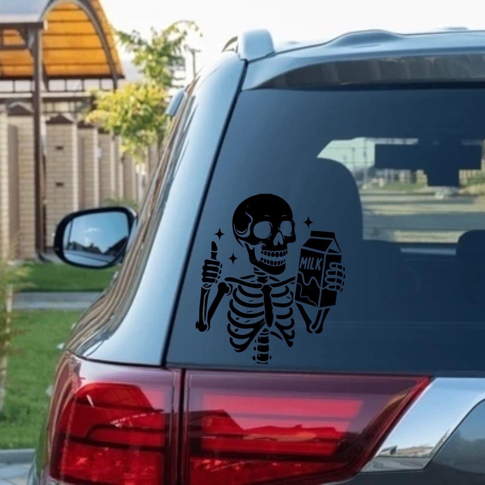 Got Milk? Skeleton Holding Milk Carton Vinyl Decal - Etsy