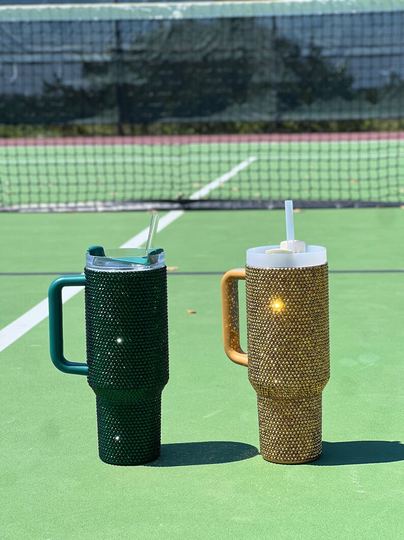 40 Oz Authentic Stanley Quencher, Rhinestone Tumbler, Stanley Tumbler ...