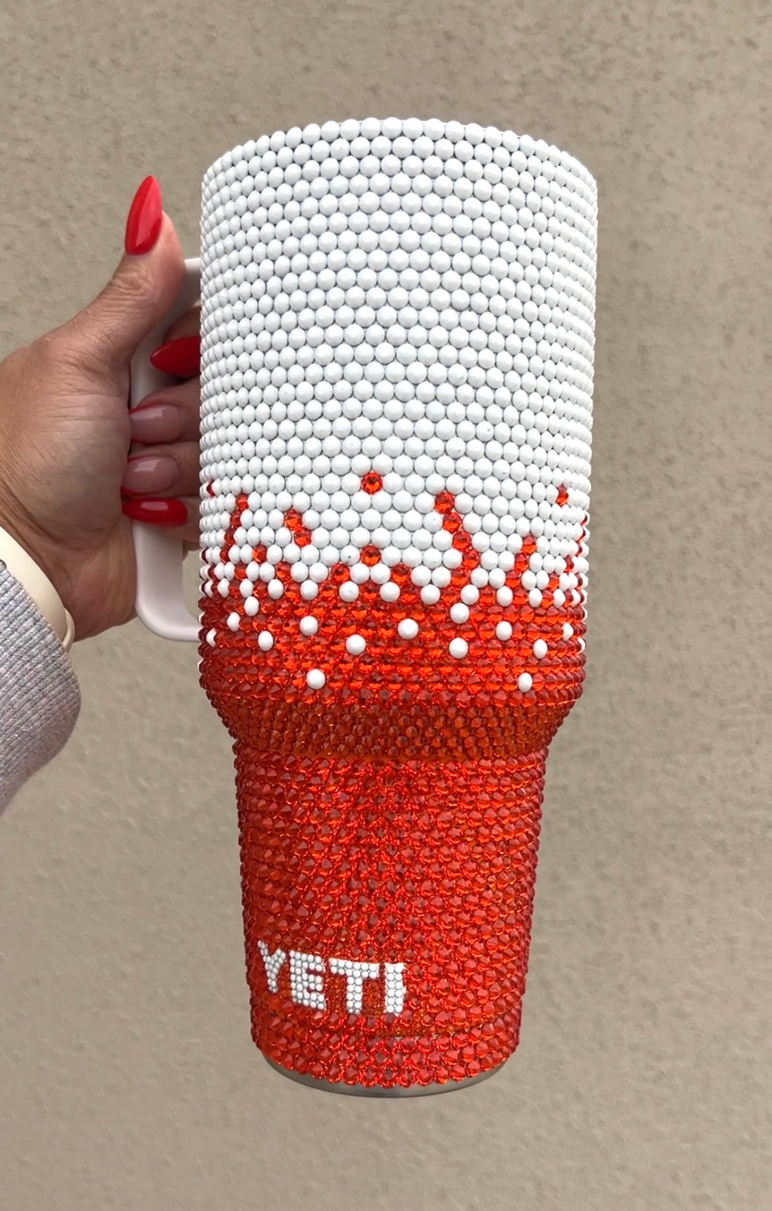 42 Oz Authentic Custom Yeti Rambler, Rhinestone Yeti, Bling Tumbler ...