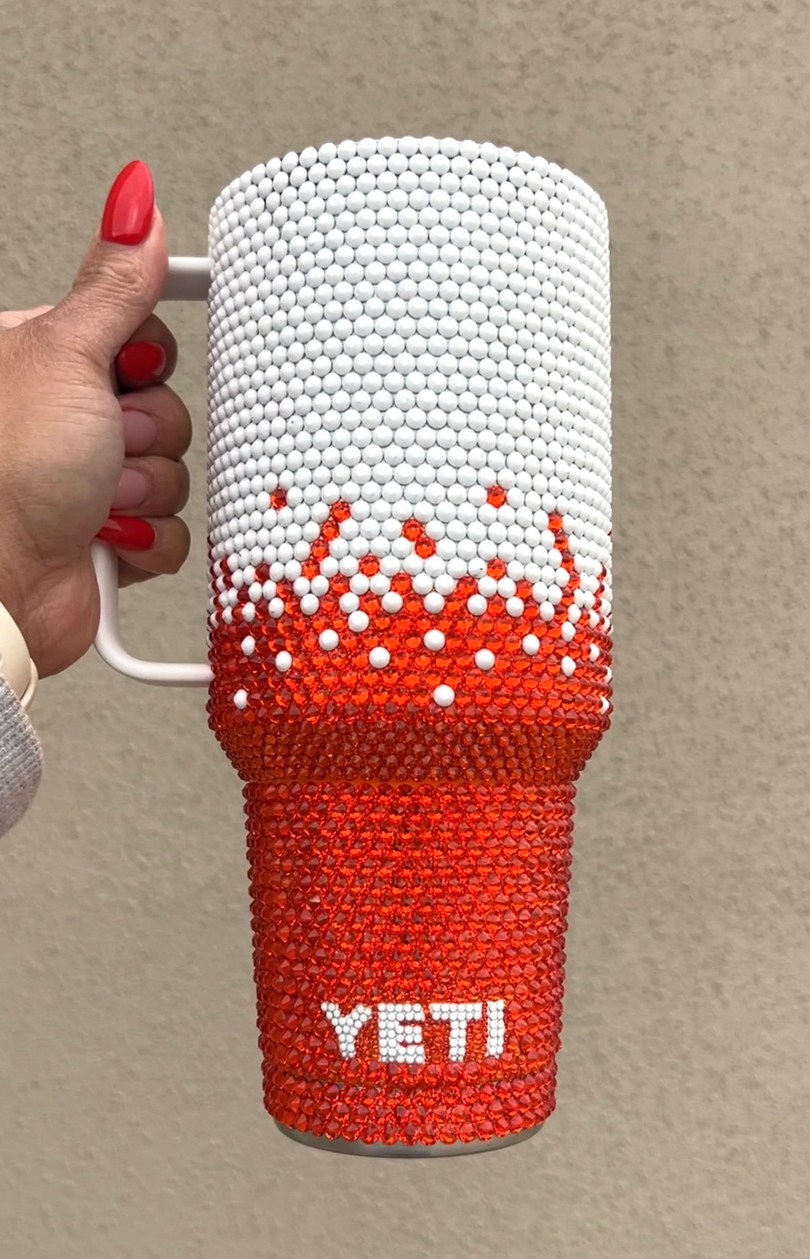 42 Oz Authentic Custom Yeti Rambler, Rhinestone Yeti, Bling Tumbler ...
