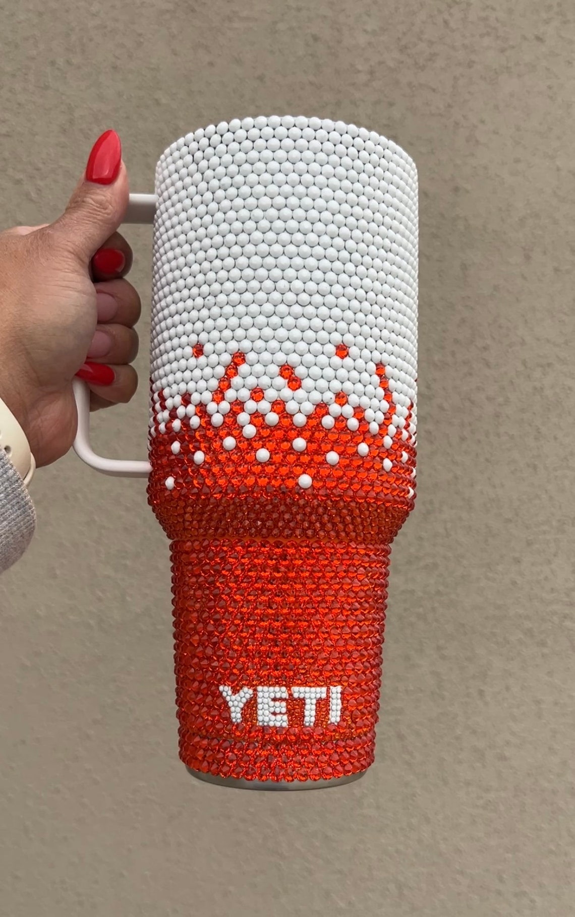 42 Oz Authentic Custom Yeti Rambler, Rhinestone Yeti, Bling Tumbler ...