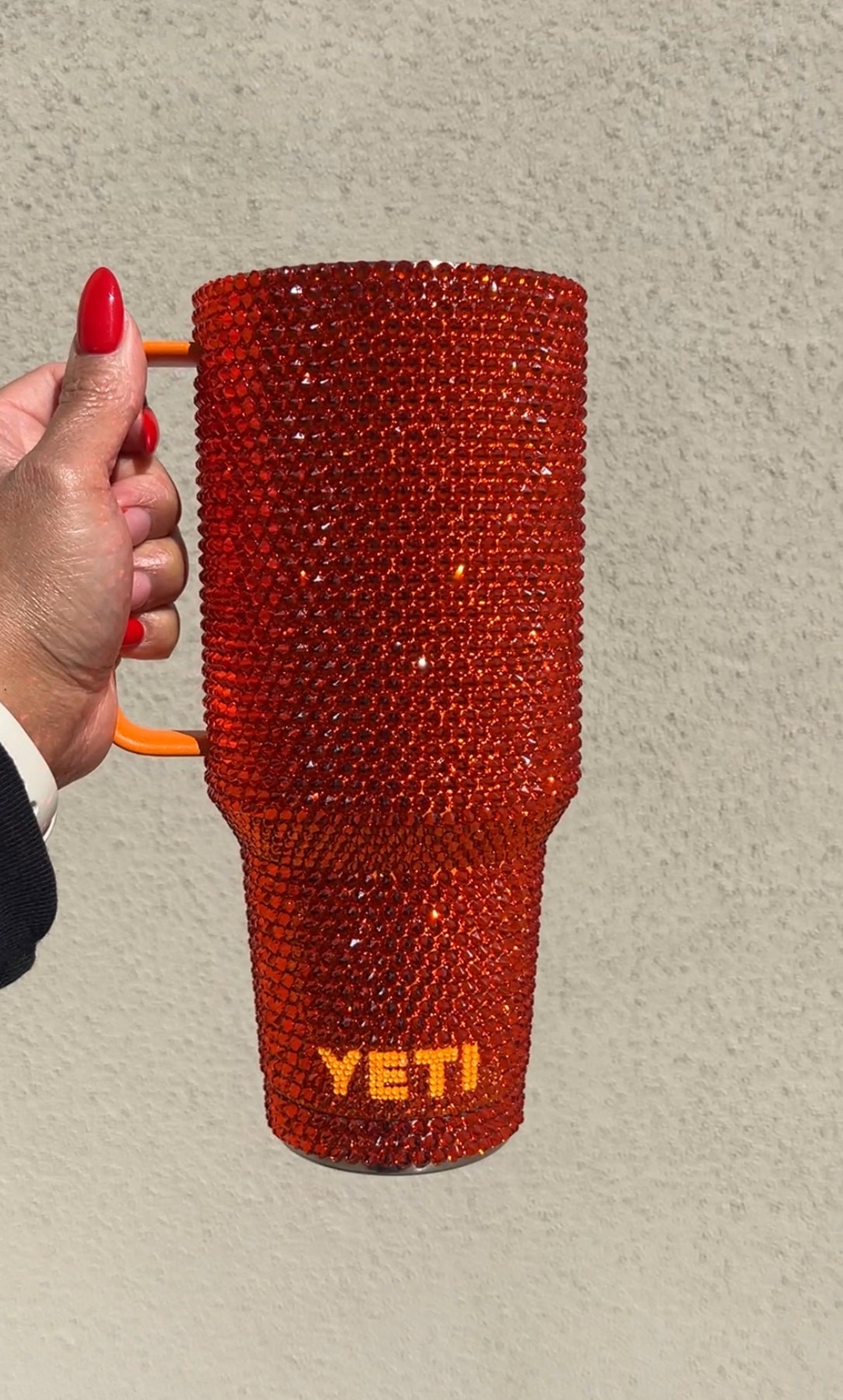 42 Oz Authentic Yeti Rambler, Rhinestone Tumbler, Bling Cup, Bejeweled ...