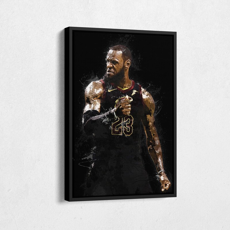 Lebron James Canvas - Etsy
