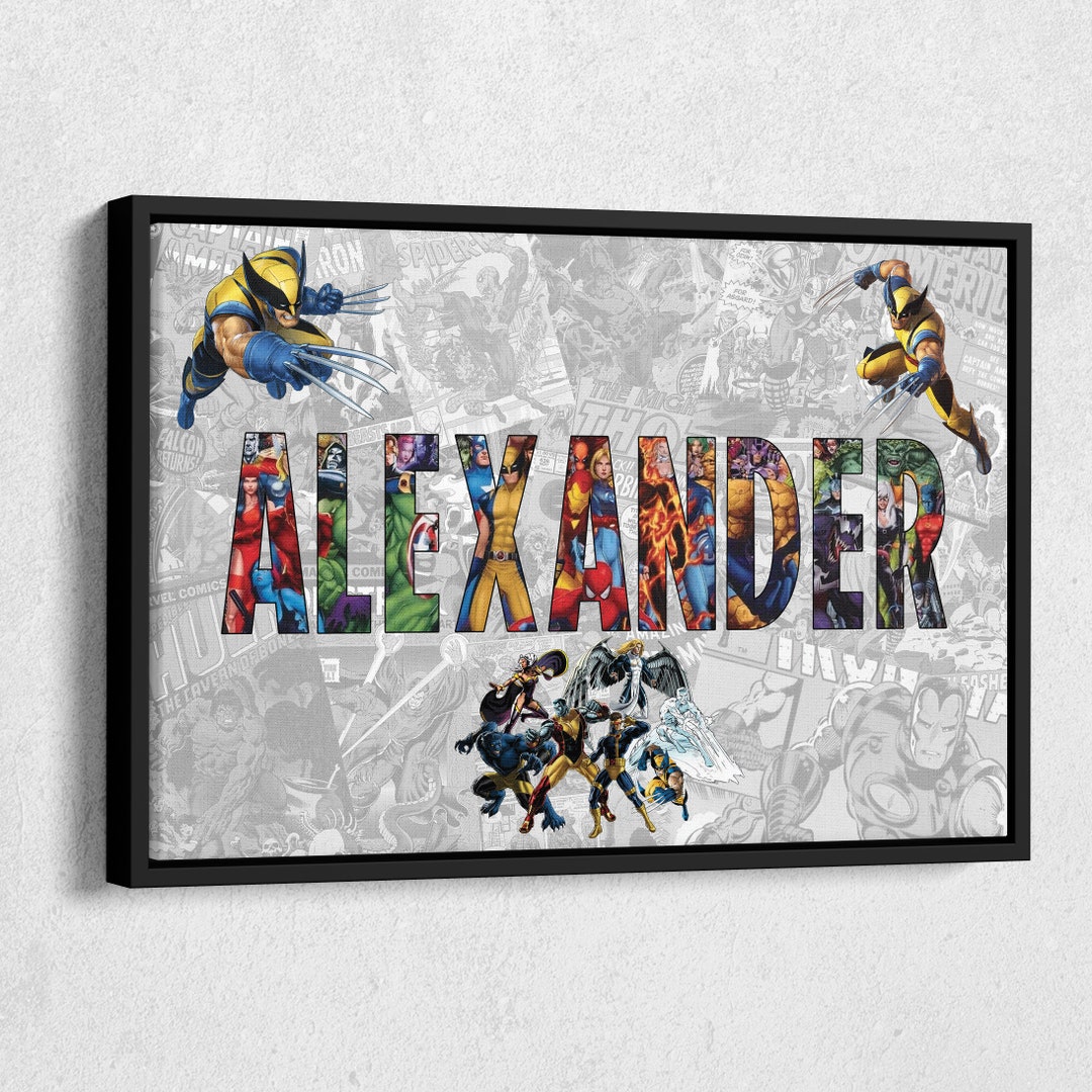 Wolverine, Personalized Name, Superhero Custom Characters , Marvel ...