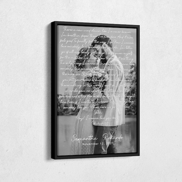 Photo Collage Song Frame - Etsy