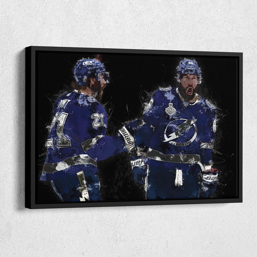 Brayden Point & Nikita Kucherov Canvas Print - Tampa Bay Lightning Wall ...
