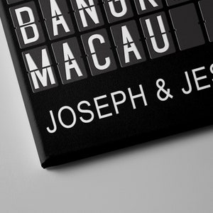 Personalised Custom Travel Poster, Departure Board, Airport Travel ...