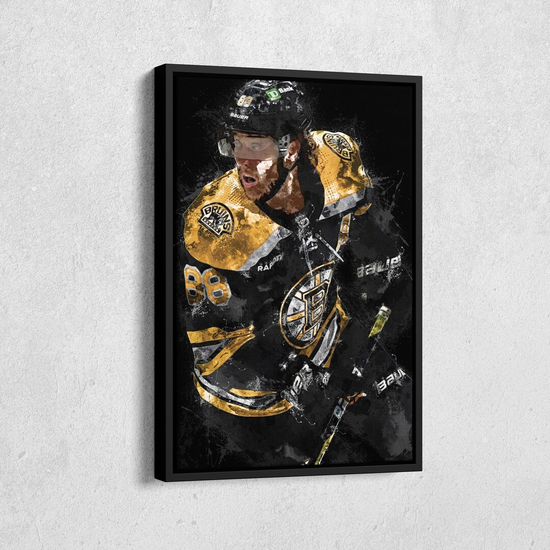 David Pastrnak Canvas Print - Boston Bruins Wall Art, NHL Decor for ...