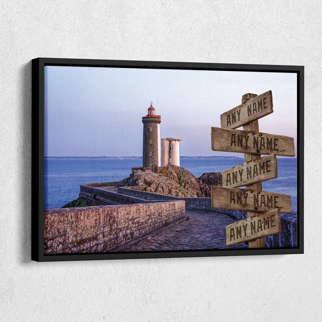 Custom Family Street Sign Canvas With Names, Gift for Family With Kids ...