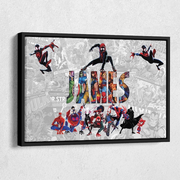Miles Morales Name Poster - Etsy