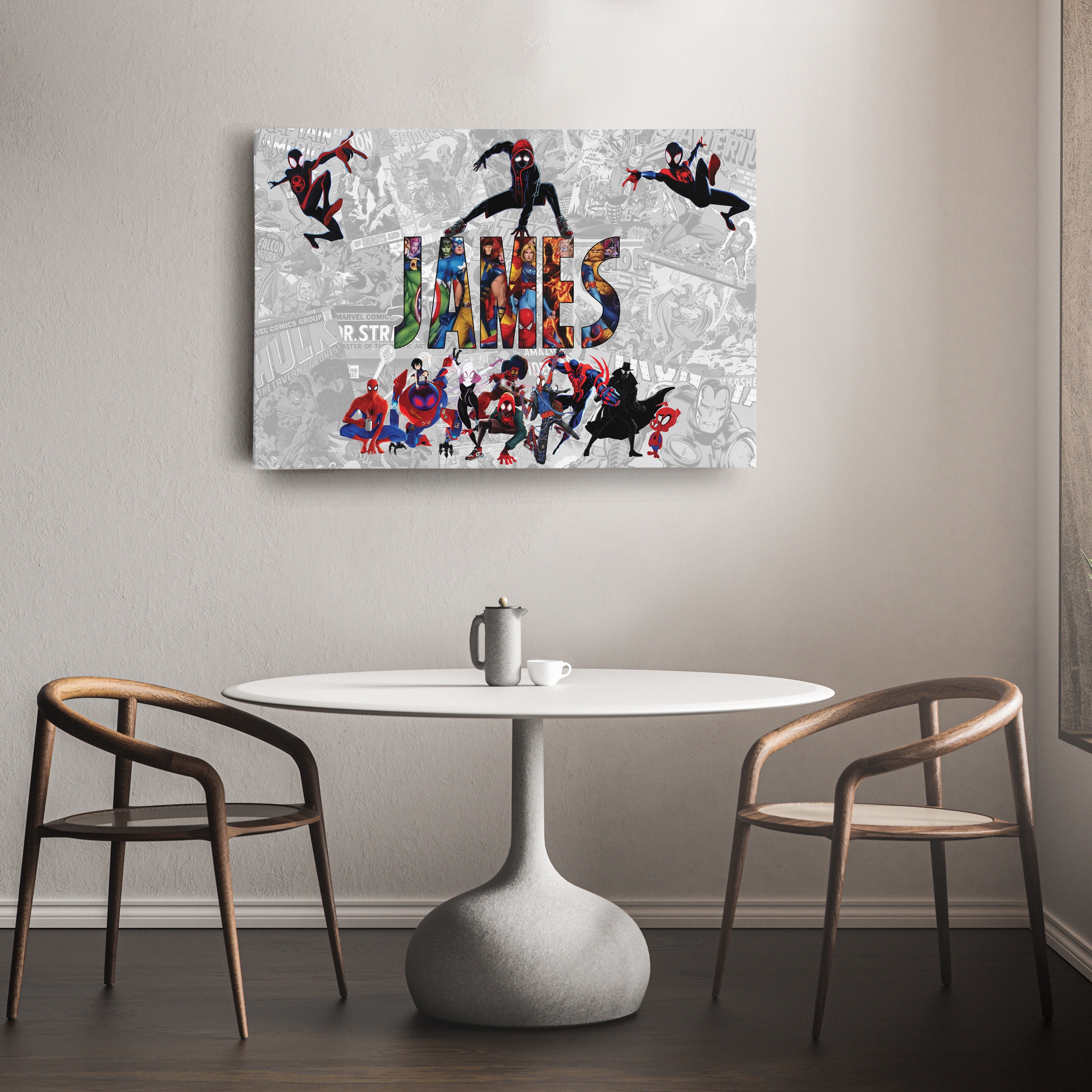 Miles Morales, Spider-man, Personalized Name, Superhero Custom ...