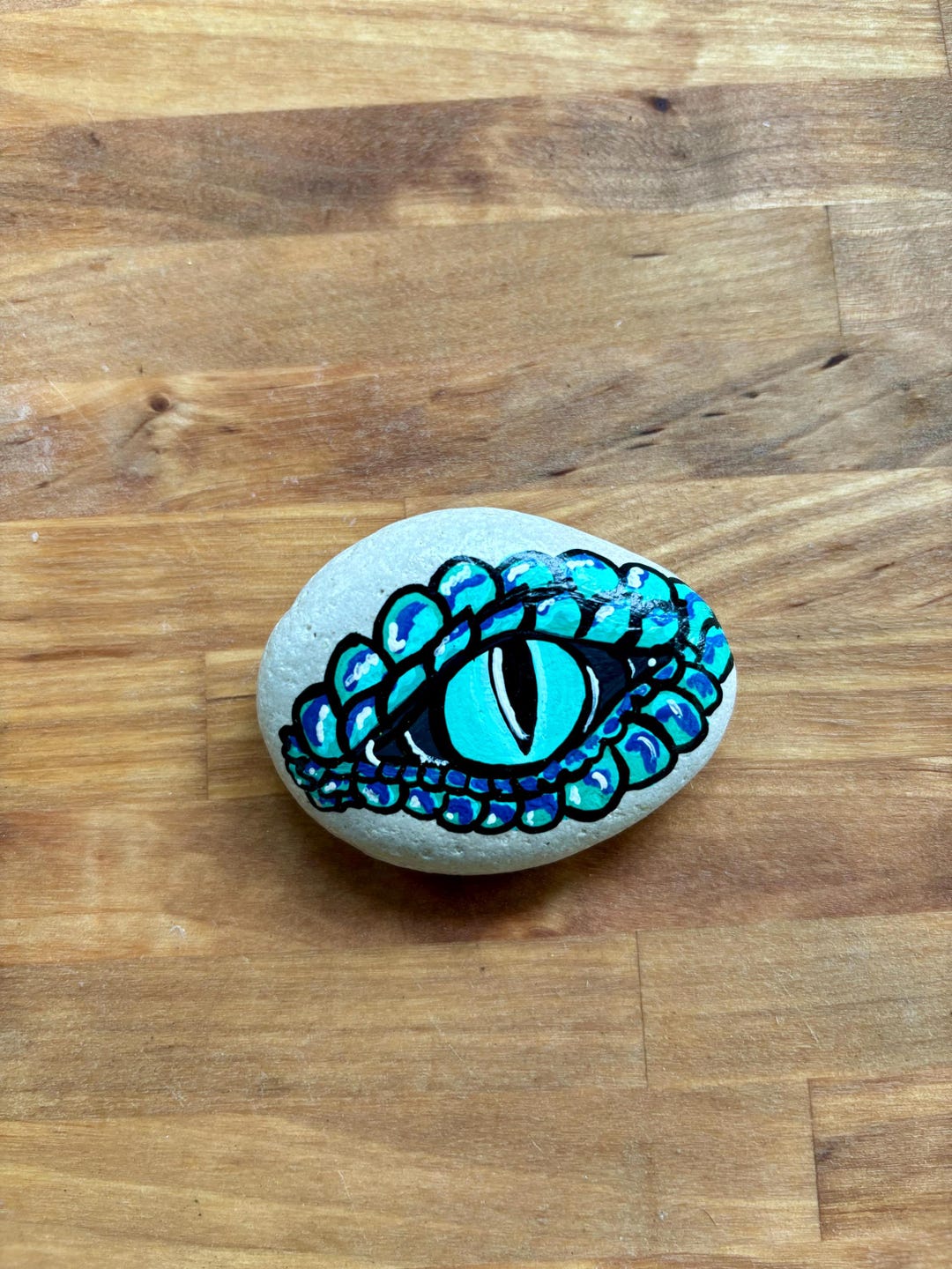 Dragon Eye Art-painted Rock-dragon Art-rock Art-unique Rock Art-hand ...