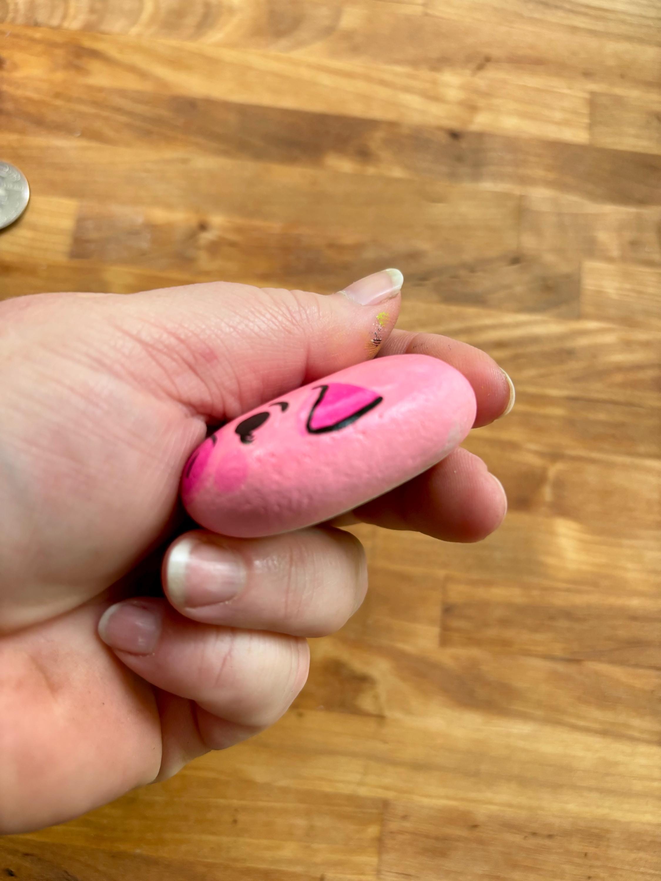 Pig Rock-farm Animal Rock-painted Rock-pig Lovet Gift-cute Pig Decor ...