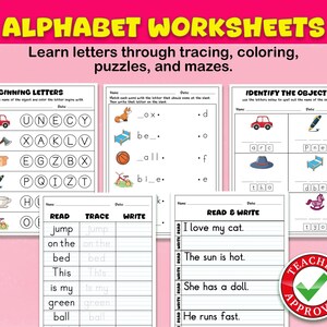 500+ Pages Preschool, Kindergarten Learning Bundle. Instant Download ...