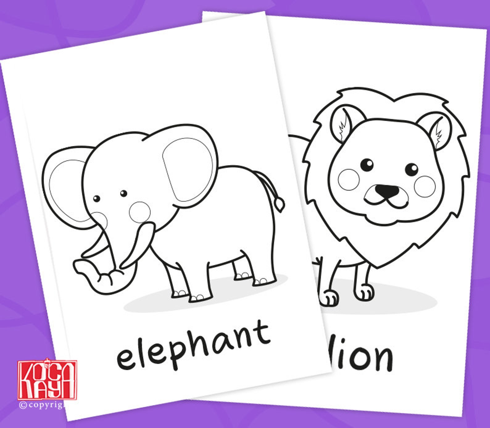 21 Animal Drawing and Coloring Pages. Funny Activity Book for Kids ...