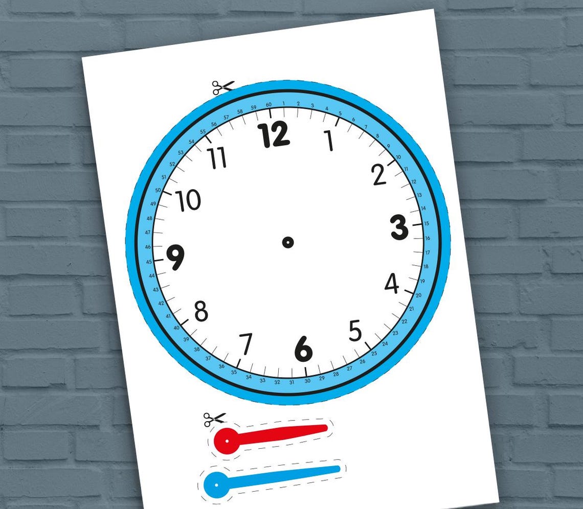 Learn to Tell Time. Clock Learning Pages for Kids – Analog Time ...