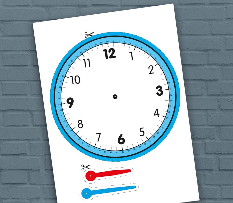Learn to Tell Time. Clock Learning Pages for Kids – Analog Time ...