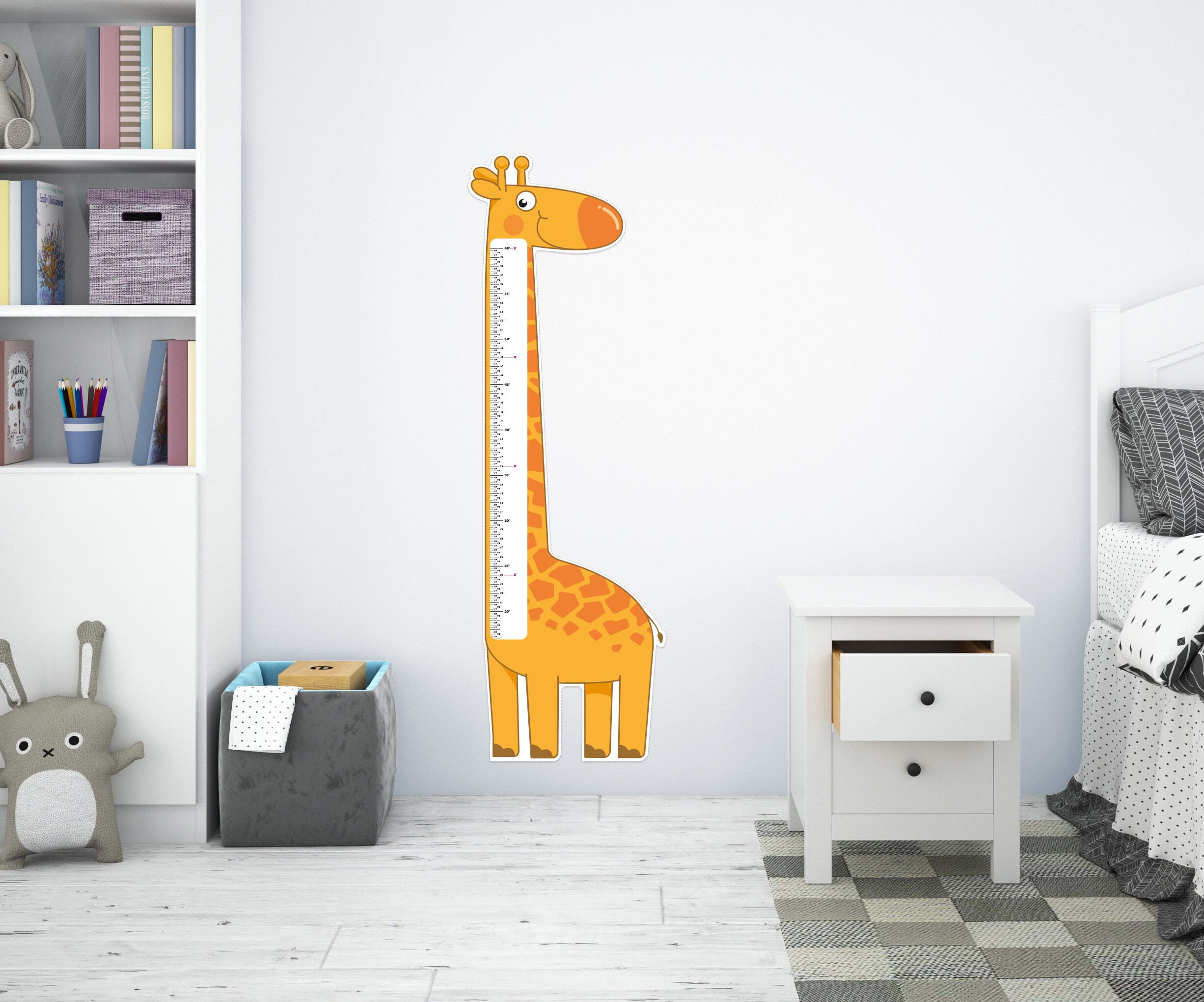 Printable Giraffe Height Chart for Child's Rooms. This Height Chart is ...