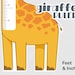 Printable Giraffe Height Chart for Child's Rooms. This Height Chart is ...