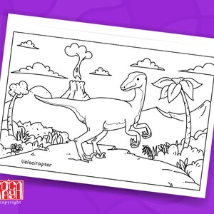 Dinosaurs Coloring Pages. Funny, Dinosaur-themed Activity Book for ...