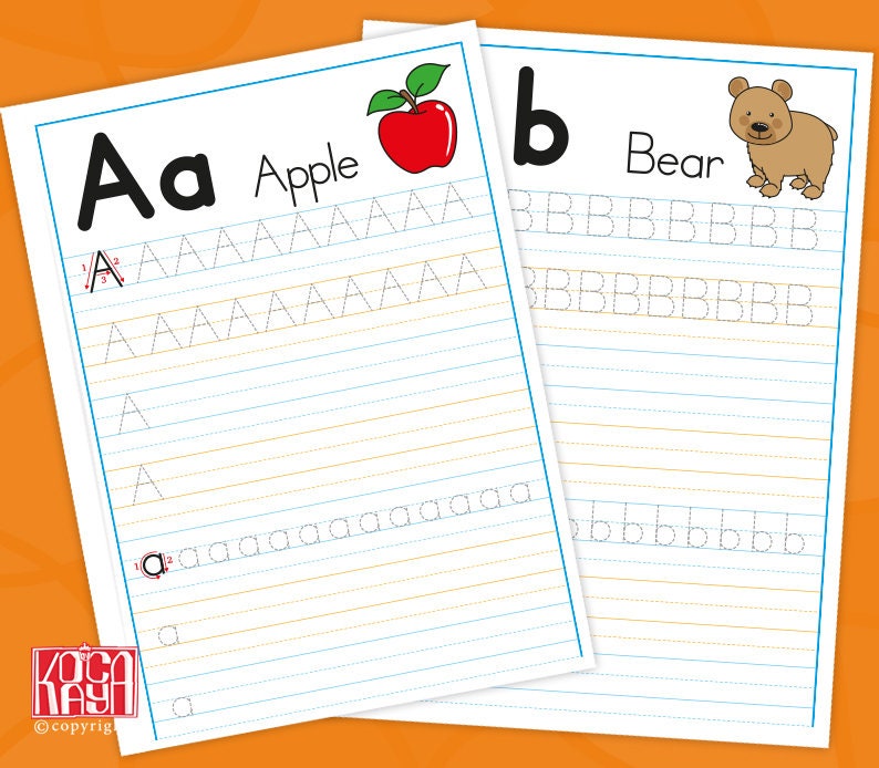 Let's Learn the Alphabet. Handwriting Practice. Funny Activity Book for ...