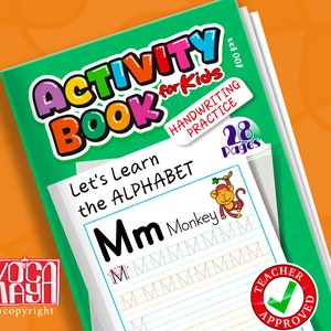 Let's Learn the Alphabet. Handwriting Practice. Funny Activity Book for ...