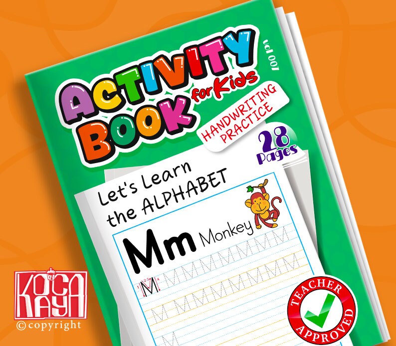 Let's Learn the Alphabet. Handwriting Practice. Funny Activity Book for ...