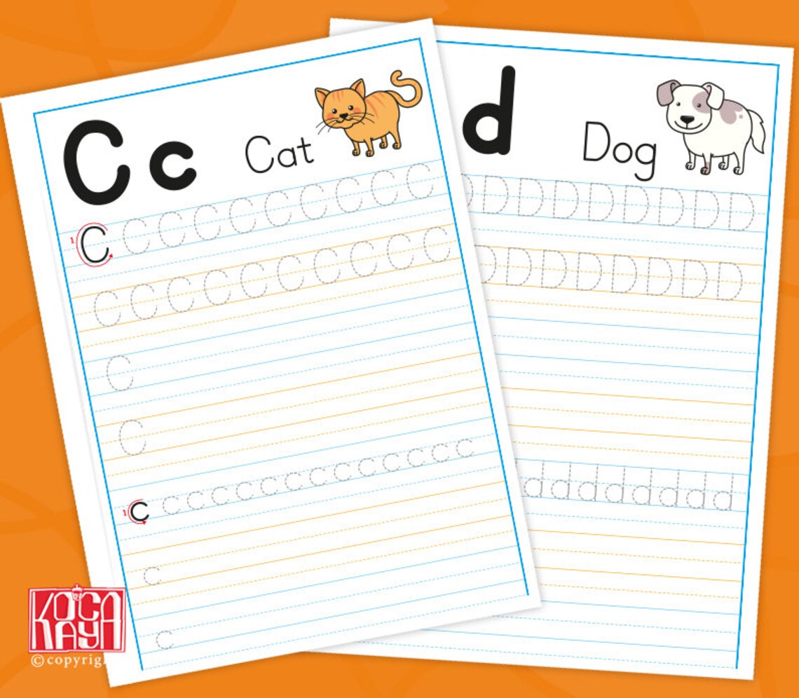Let's Learn the Alphabet. Handwriting Practice. Funny Activity Book for ...