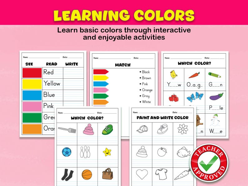 500+ Pages Preschool, Kindergarten Learning Bundle. Instant Download ...