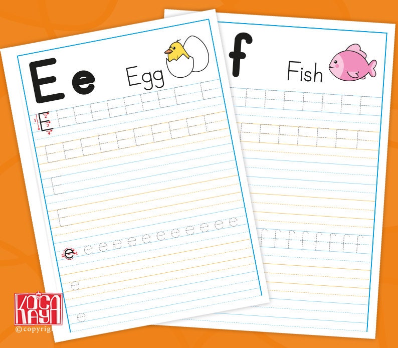 Let's Learn the Alphabet. Handwriting Practice. Funny Activity Book for ...