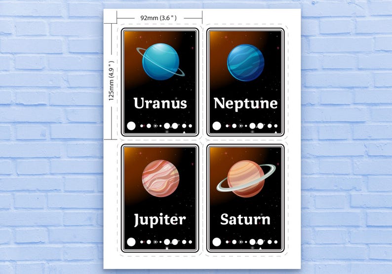 Solar System Flashcards, Planets Flashcards, Printable Flashcards ...