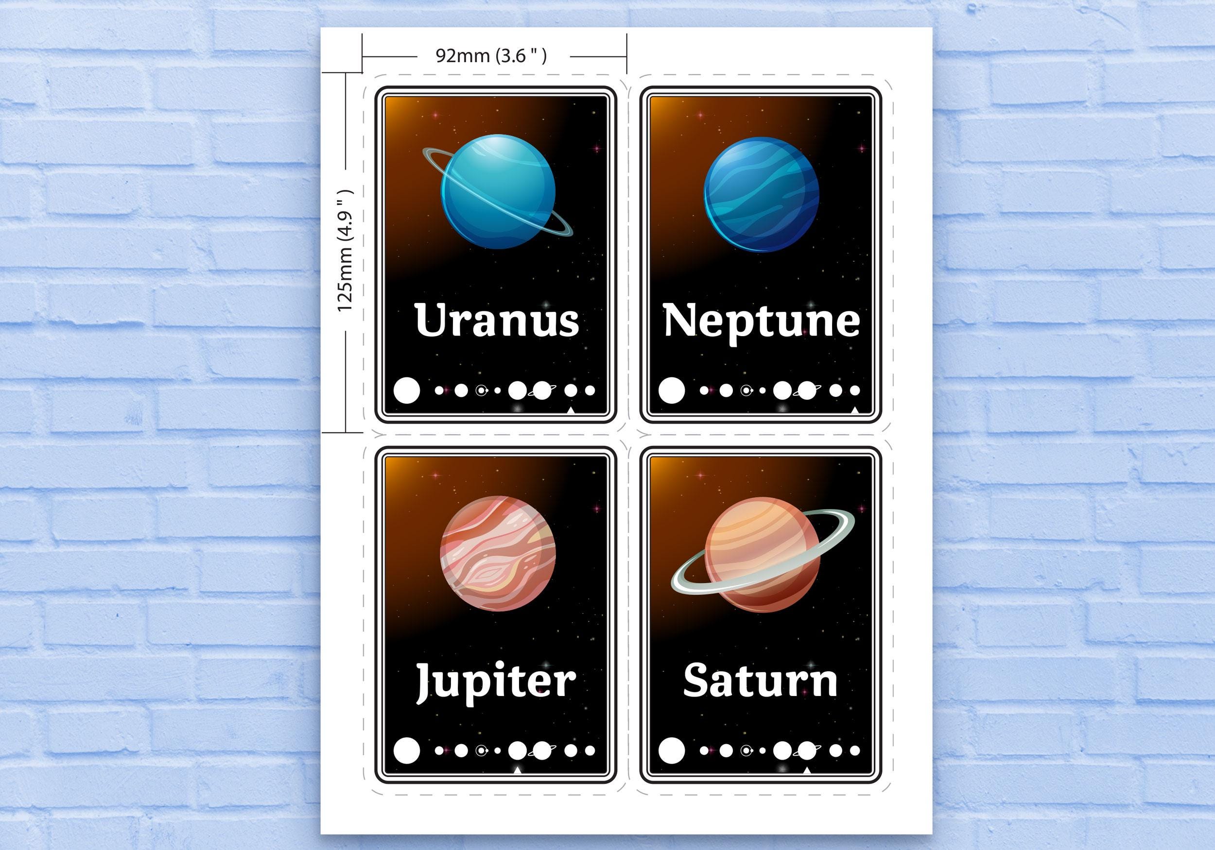 Solar System Flashcards, Planets Flashcards, Printable Flashcards ...
