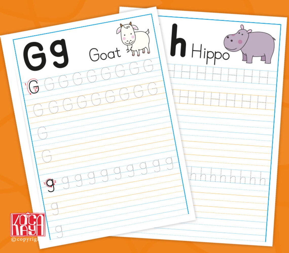 Let's Learn the Alphabet. Handwriting Practice. Funny Activity Book for ...