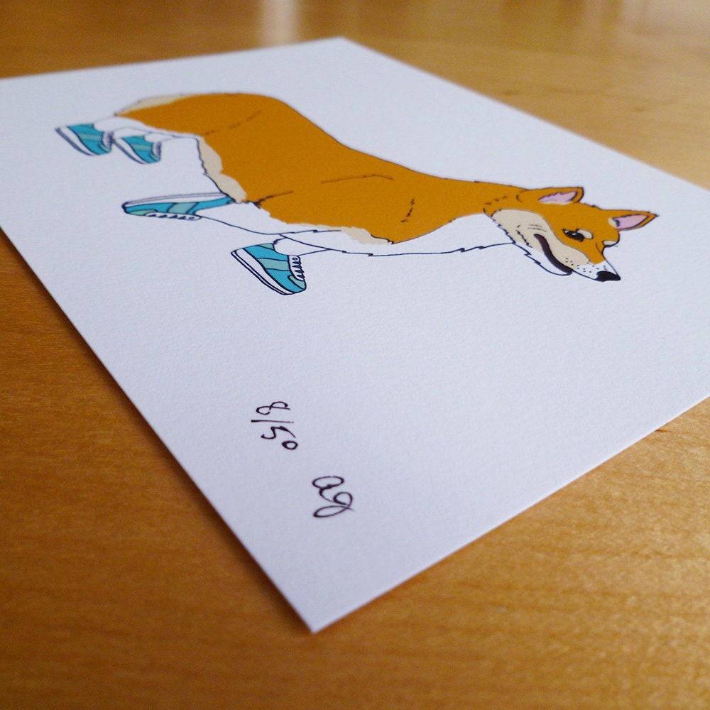Animals on the Run Illustration - Coco - 5x7 Limited Edition Archival ...