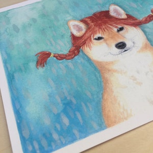 Puppy Longstocking - Unframed 7x5 Limited Edition Giclee Print - Etsy