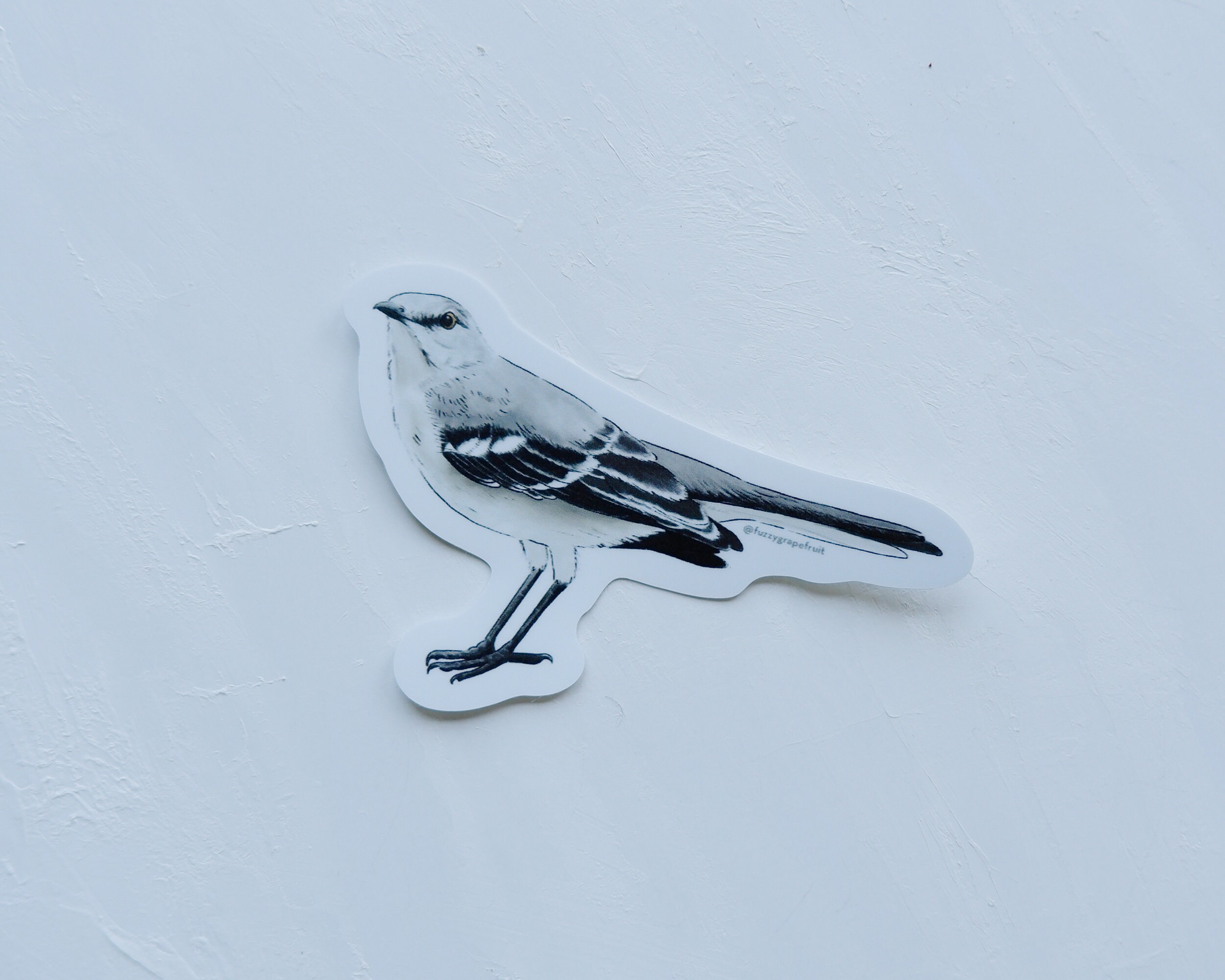 Northern Mockingbird - Vinyl Die Cut Sticker - Etsy