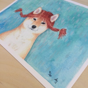 Puppy Longstocking - Unframed 7x5 Limited Edition Giclee Print - Etsy