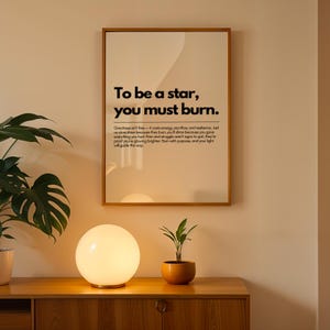 Motivational Quote Wall Art, Modern Typography Poster, Inspirational ...