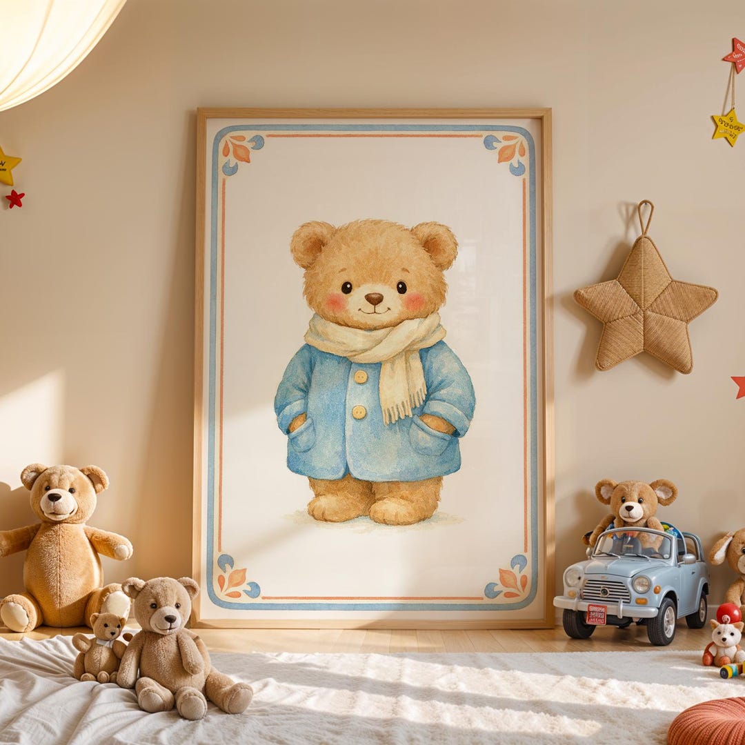 Nursery Wall Art, Cute Baby Room Decor, Kids Print, Watercolor Poster ...