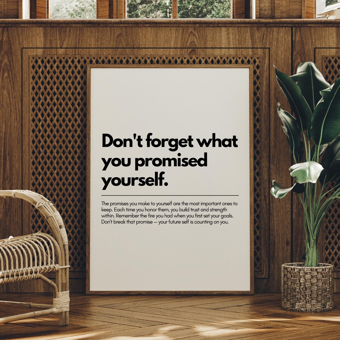 Inspirational Quote Wall Art, Motivational Poster, Uplifting Typography ...