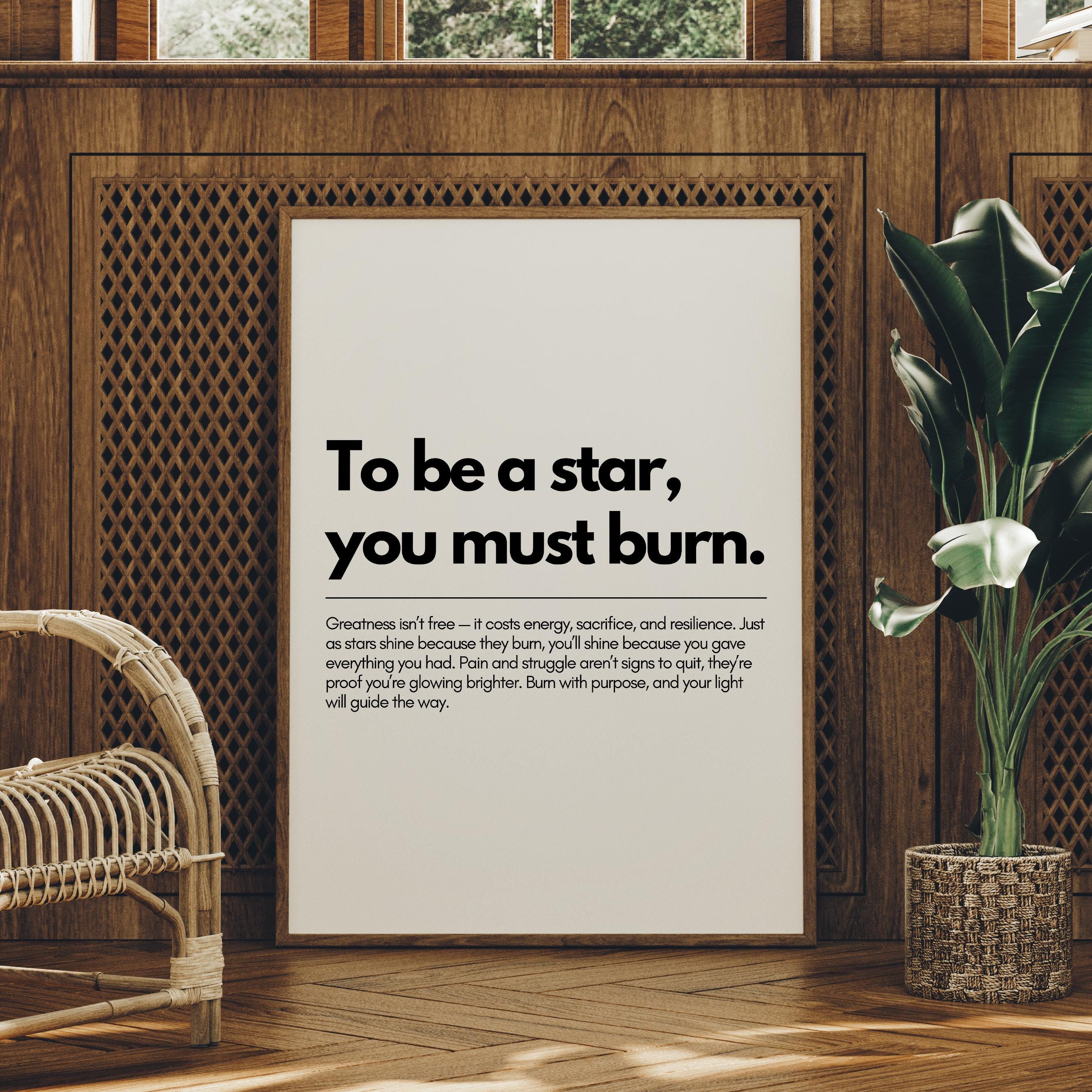Motivational Quote Wall Art, Modern Typography Poster, Inspirational ...