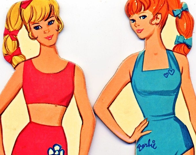 Vintage 1969 Mod Barbie Paper Dolls Clothes Box By Whitman Etsy