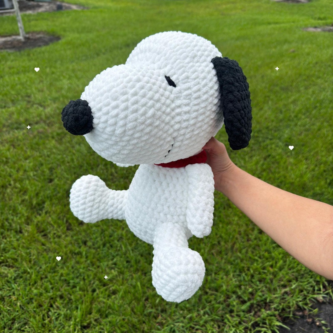 Crochet Snoopy Plush︱jumbo Snoopy Plushie - Etsy