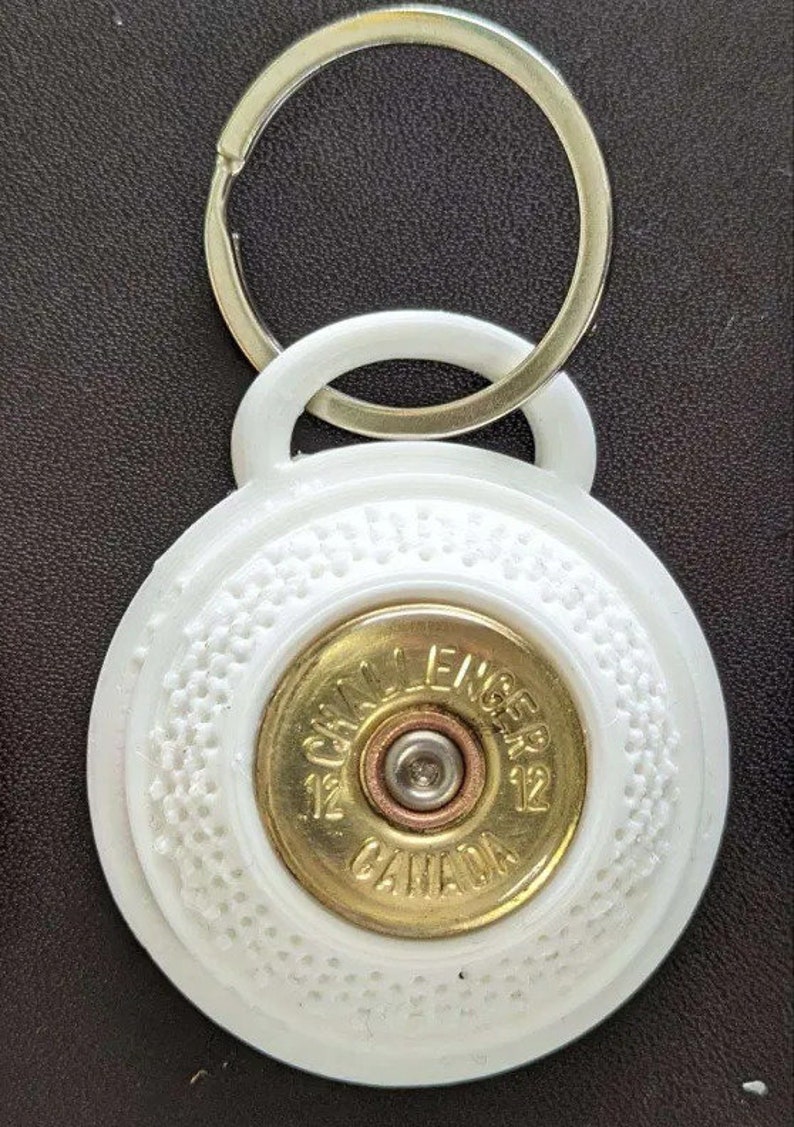 Shotgun Shell and Clay Pigeon 3D Printed Keychain - Solid Color - Etsy