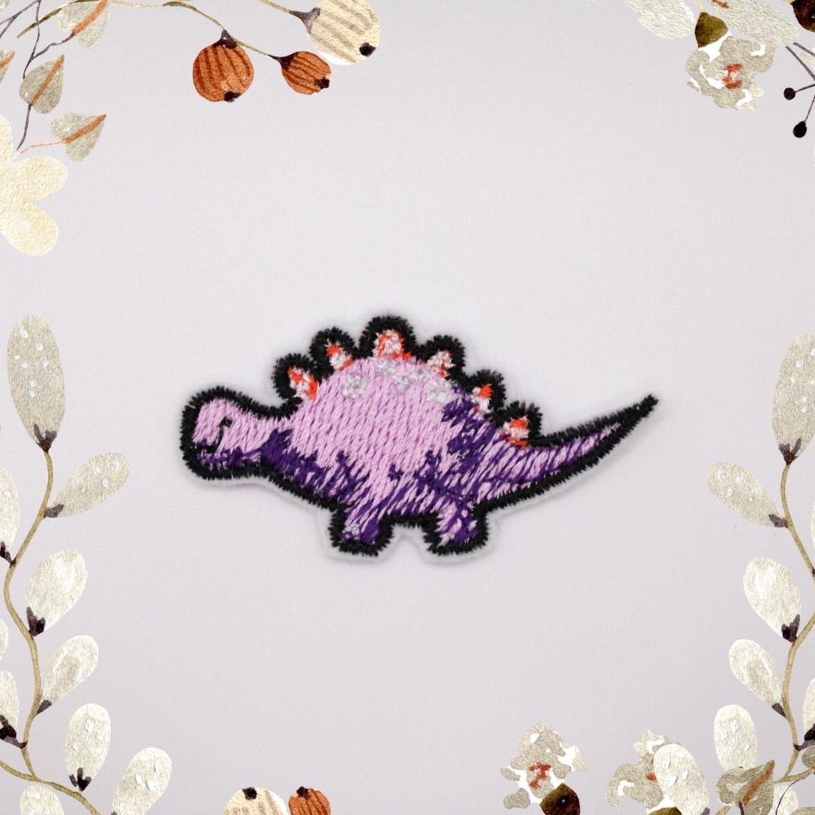 Dinosaur Iron on Patch, Embroidered Patch for Bags, Hats, Clothes, Cute ...