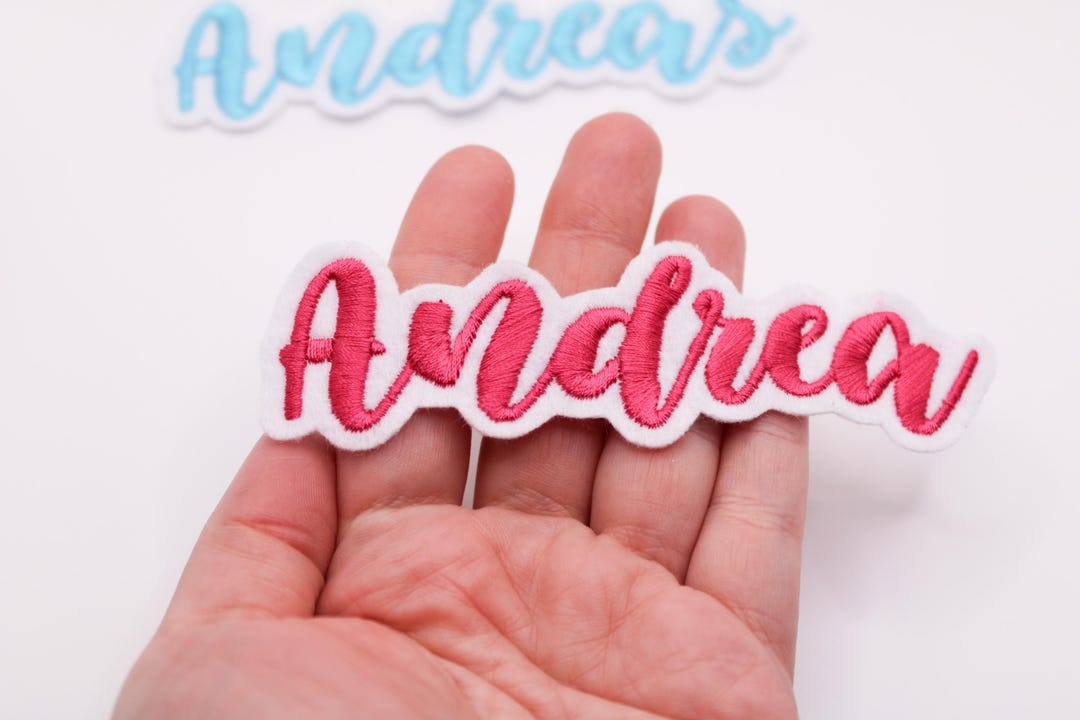Personalized Name Patch: 3cm Iron-on Embroidered Felt Applique - Etsy