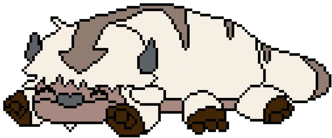 Appa Avatar the Last Airbender Cross Stitch Pattern - Etsy