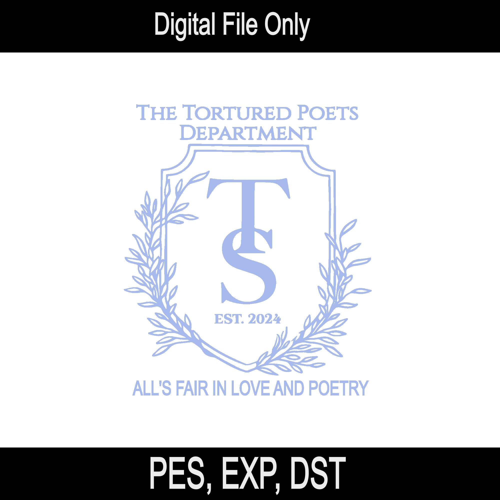 TTPD Crest PES File, Embroidery File, Taylor Embroidery File, Brother ...