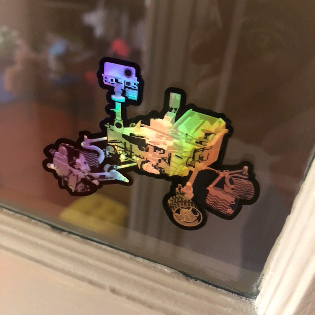 Aktuelle Missionen: Curiosity Holographic Style Sticker - Etsy Österreich